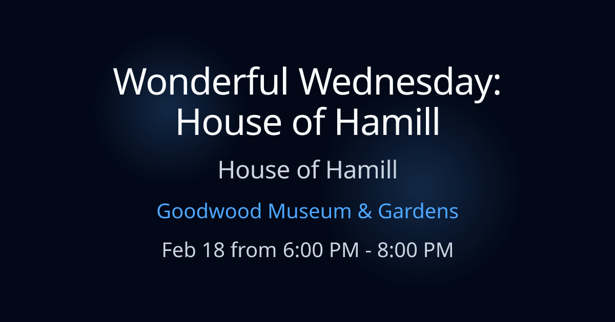Wonderful Wednesday: House of Hamill - House of Hamill at Goodwood ...